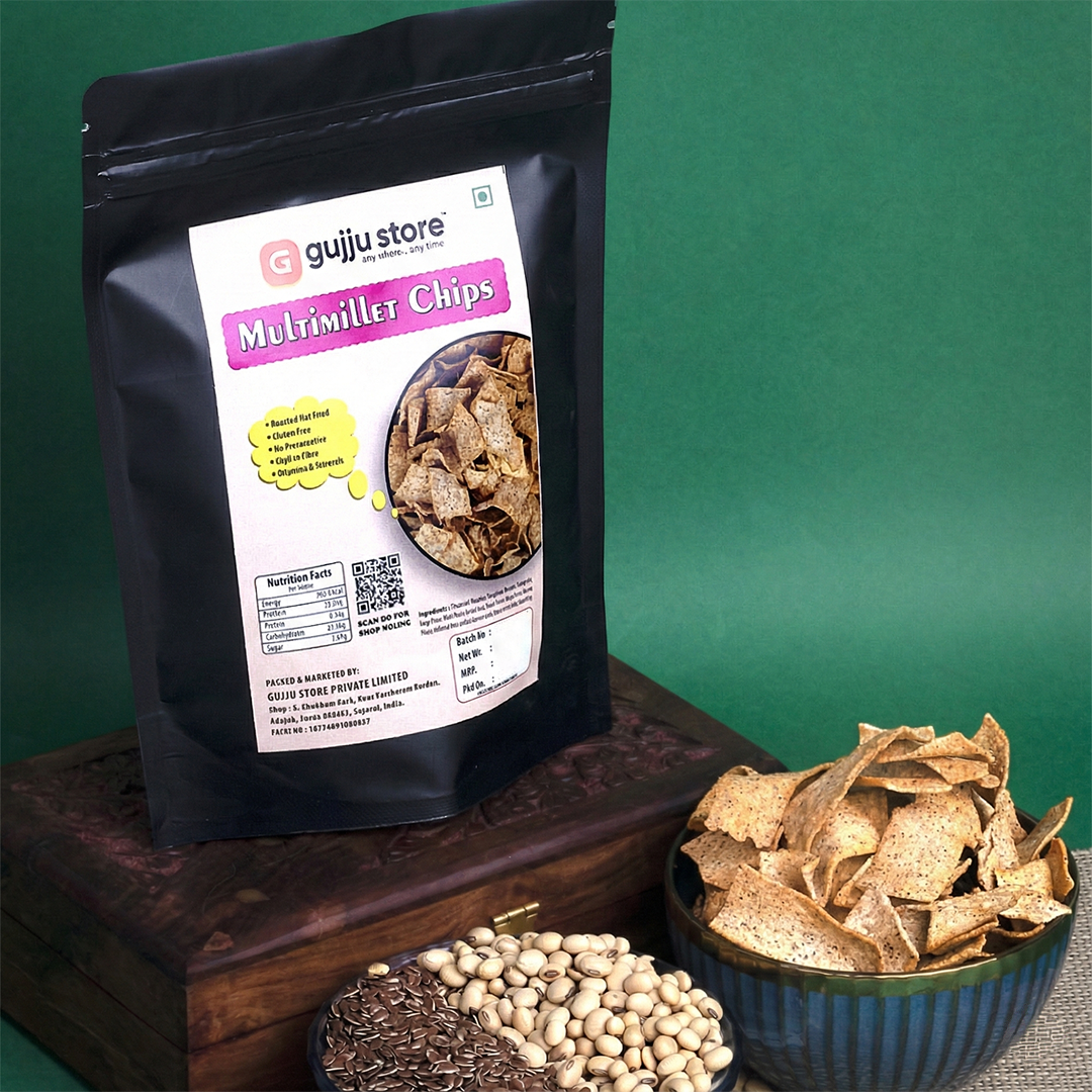 MultiMillet Chips – Crunchy, Nutritious & Guilt-Free | 90g. – Gujju Store
